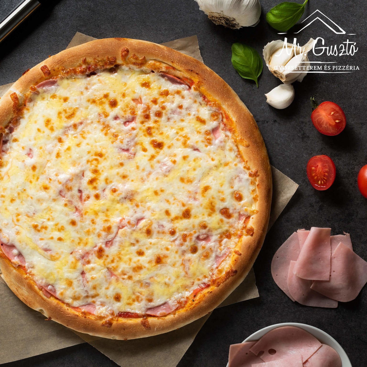 32 cm-es Pizzák - Mr. Gusztó Gyorsétterem és Pizzéria