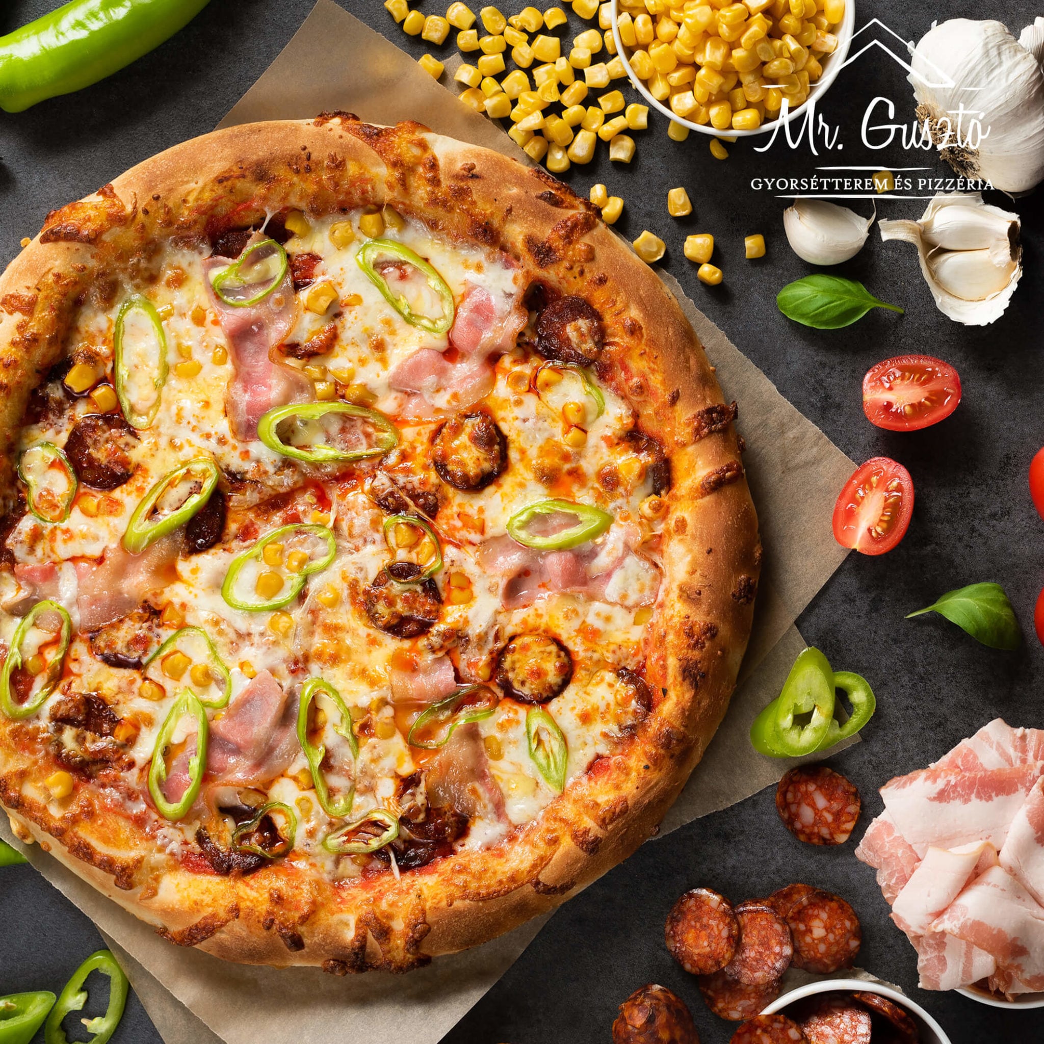 25. Viking Pizza 32 cm - Mr. Gusztó Gyorsétterem és Pizzéria