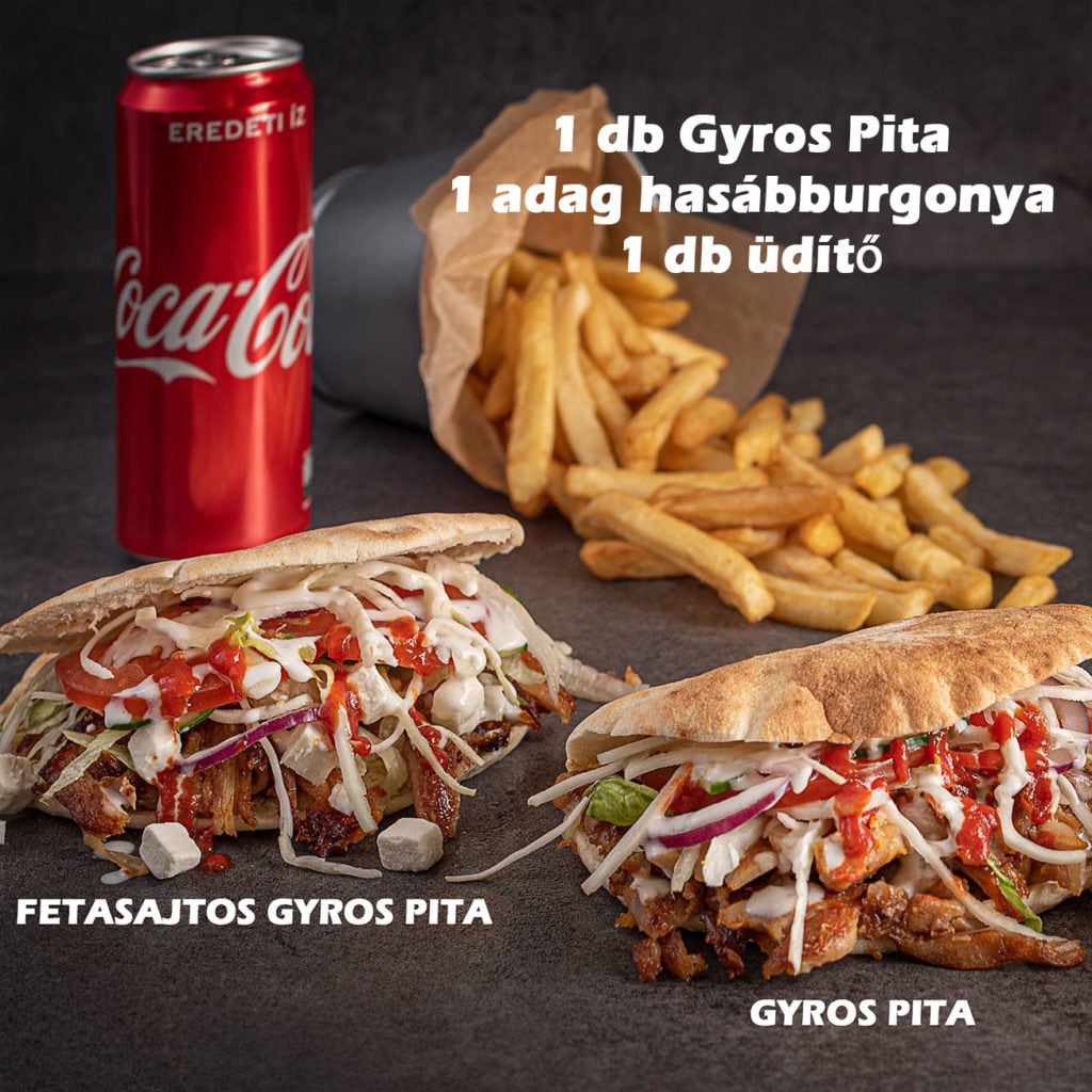 Gyros menü - Mr. Gusztó Gyorsétterem és Pizzéria